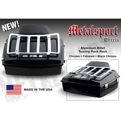 METALSPORT BILLET TOUR PACK RACK.